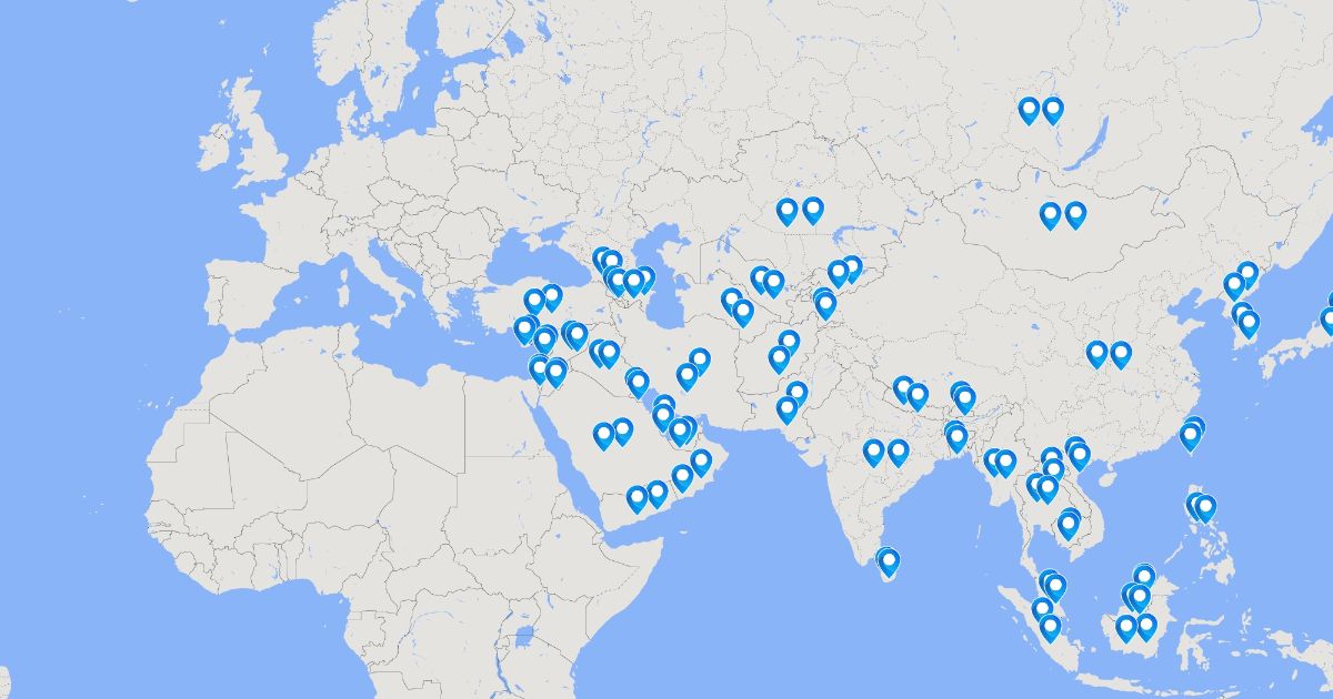 Political Map Of Asia : Scribble Maps