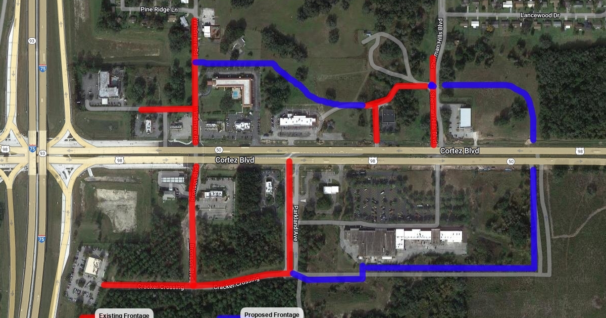 SR50/I75 Frontage Rd : Scribble Maps