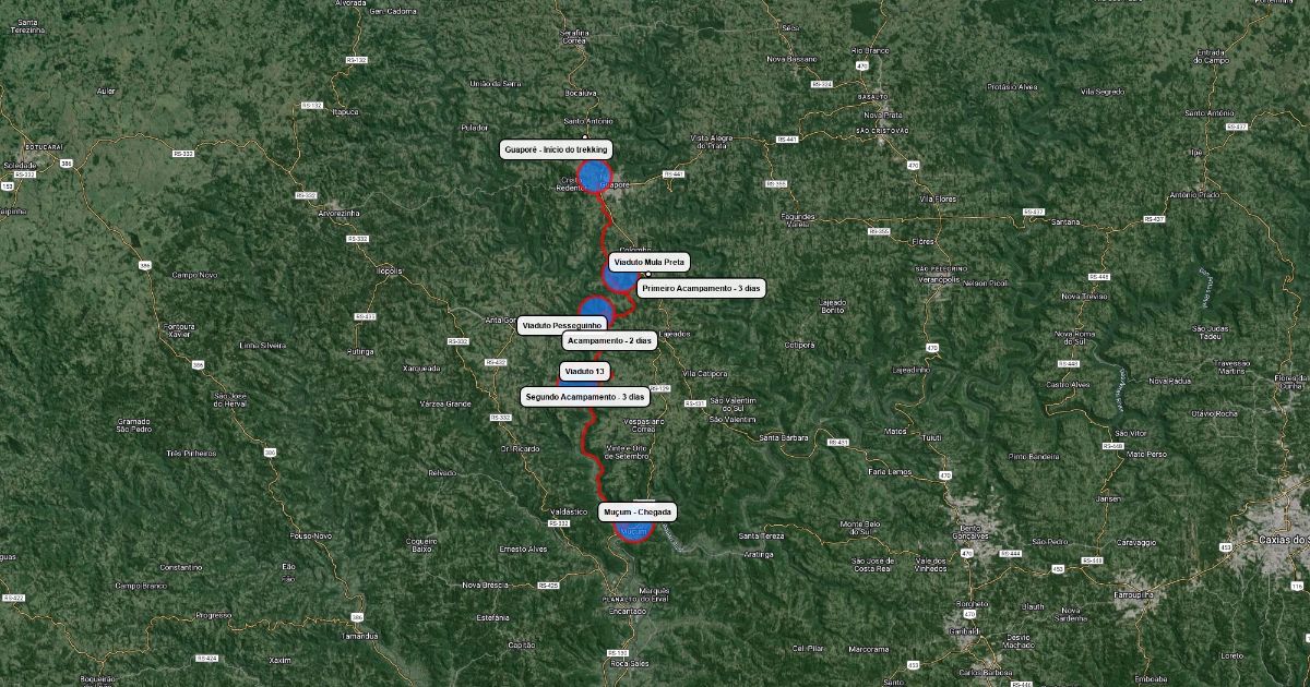 ferrovia do trigo : Scribble Maps