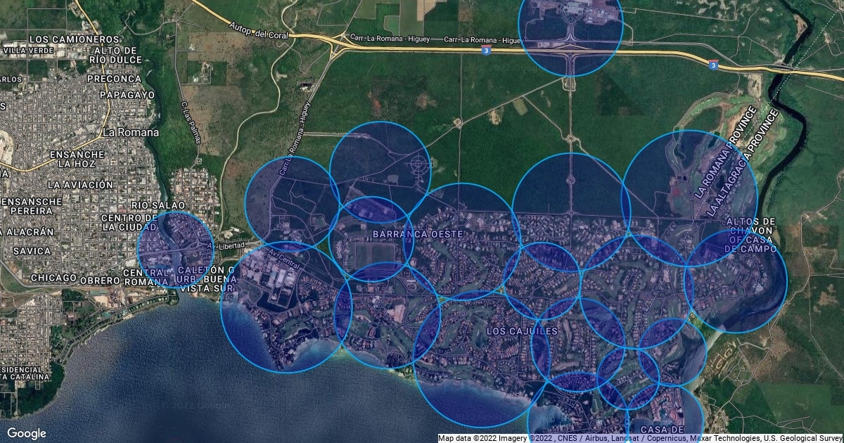 CasaDeCampo circle zones : Scribble Maps