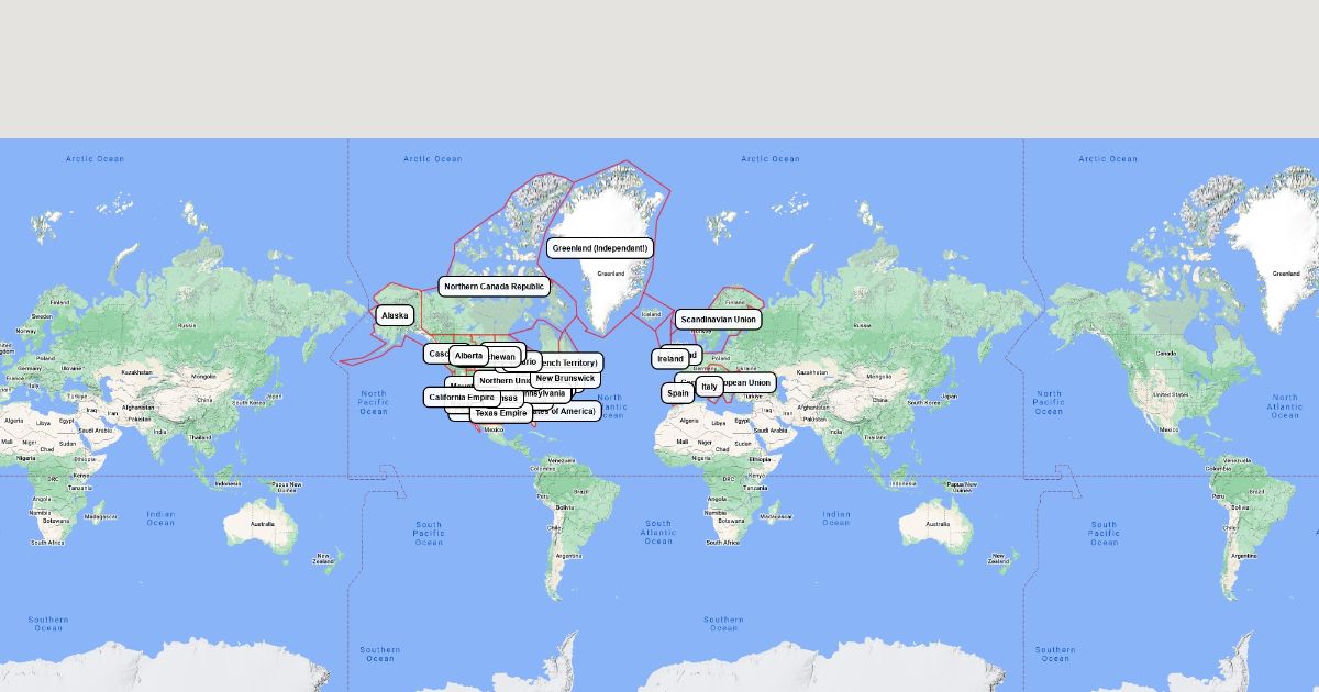 Alternate Future of the World : Scribble Maps