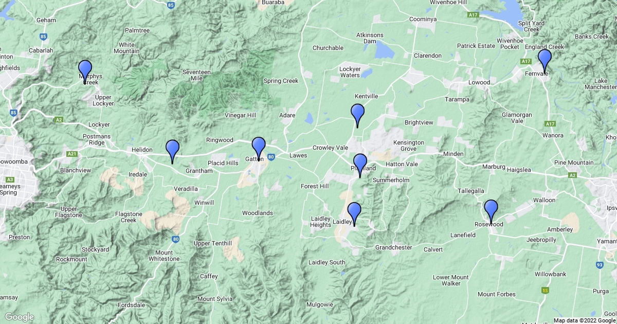 FIGURE 1: MAP OF LOCKYER VALLEY : Scribble Maps