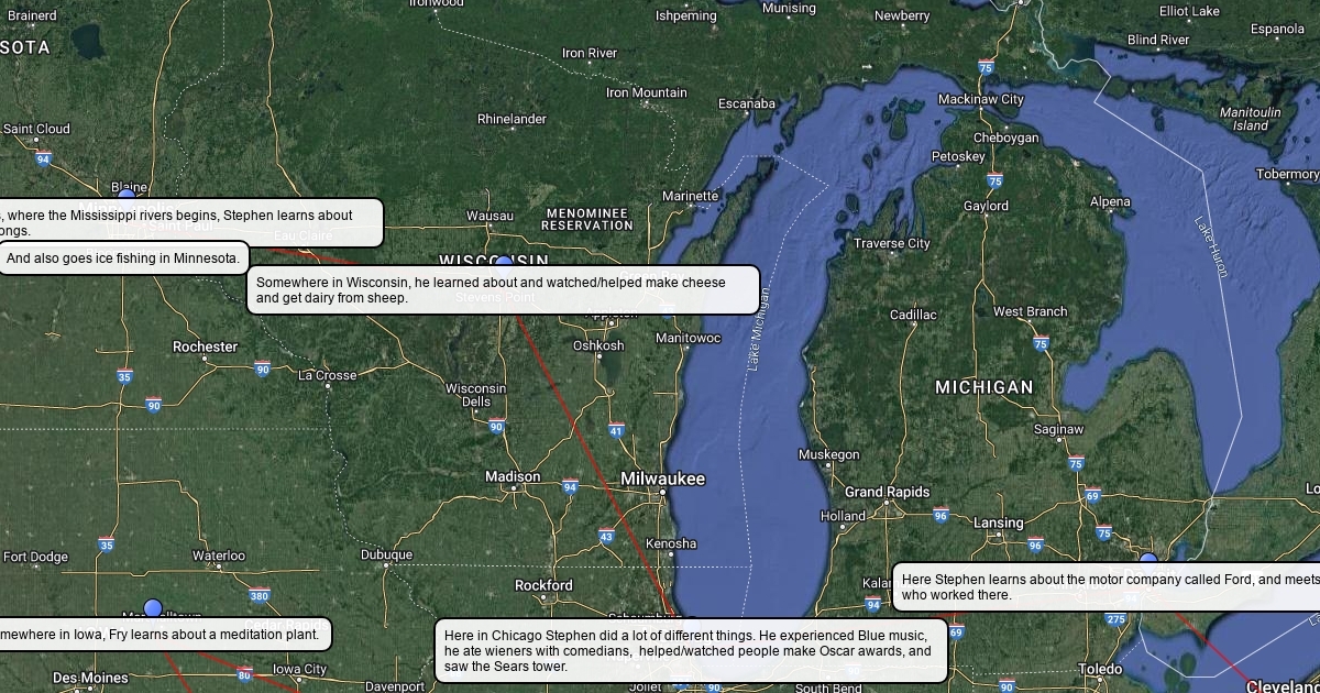 Stephen Fry Part 3 : Scribble Maps