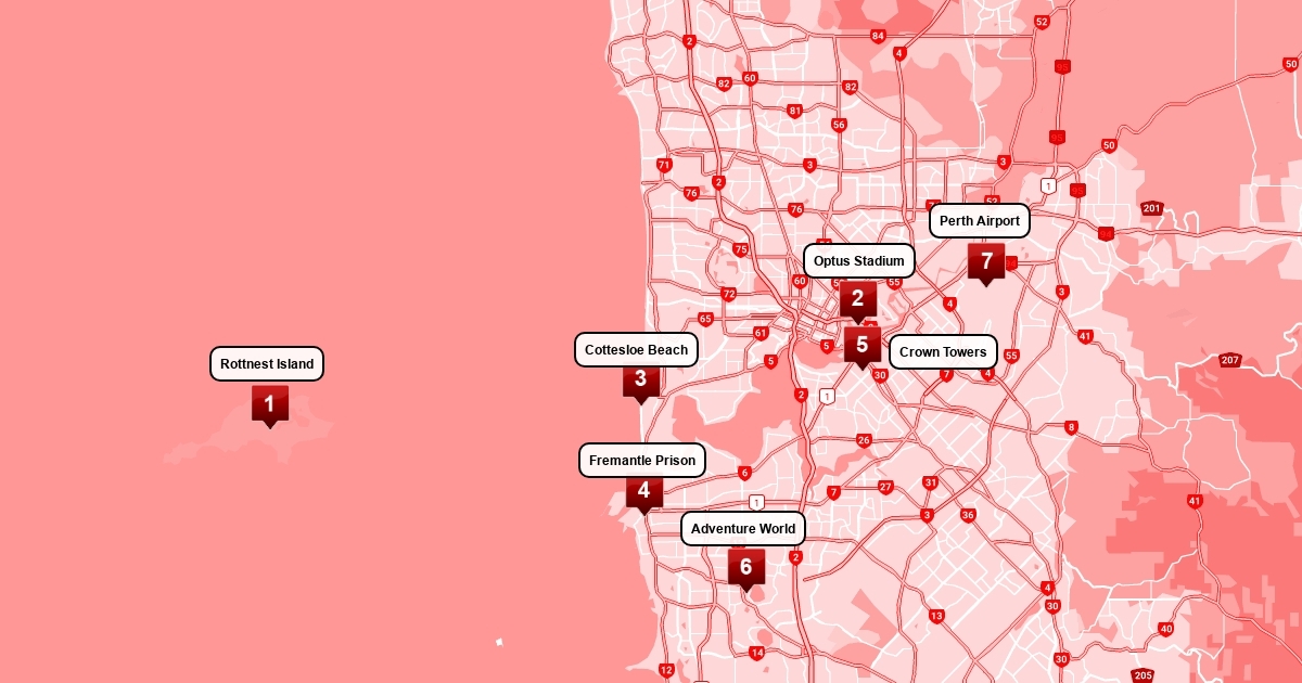 Perth Map : Scribble Maps