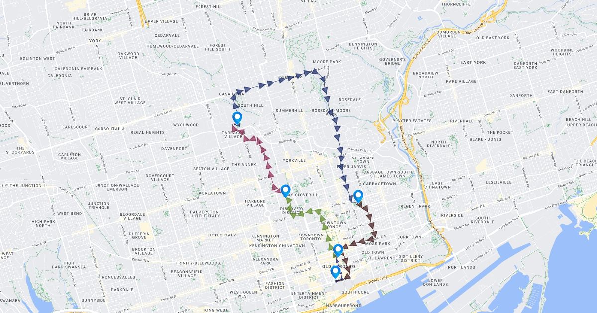 Toronto Filming Locations Tour : Scribble Maps