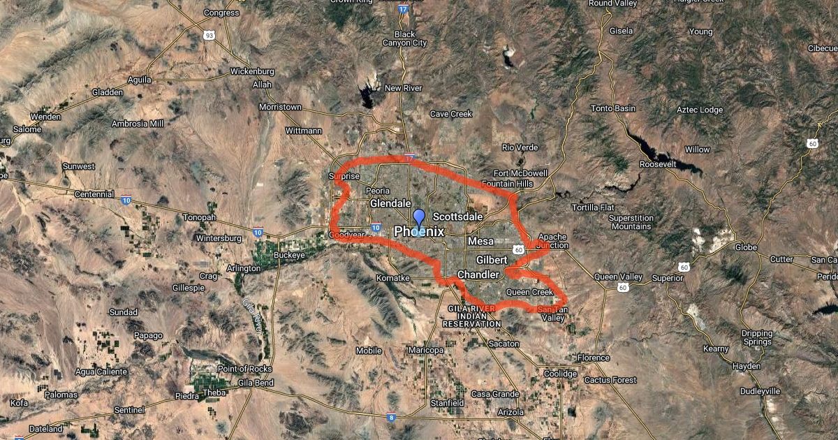 urban sprawl examples : Scribble Maps