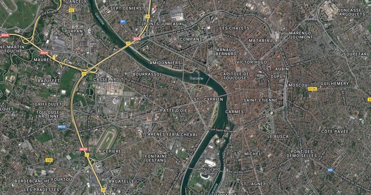 Toulouse : Scribble Maps