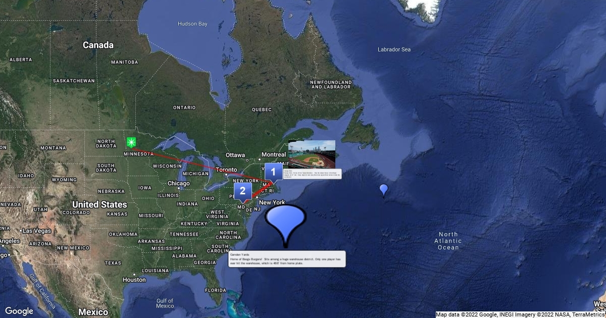 Baseball Parks : Scribble Maps