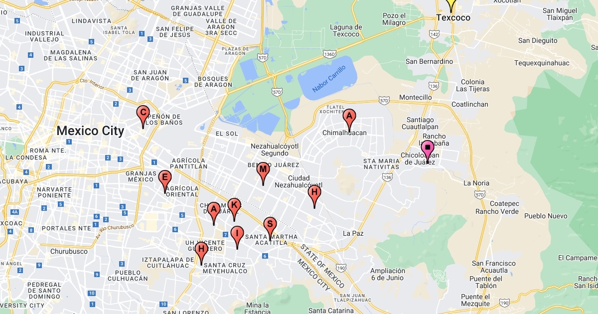 Mapa 9 agosto : Scribble Maps