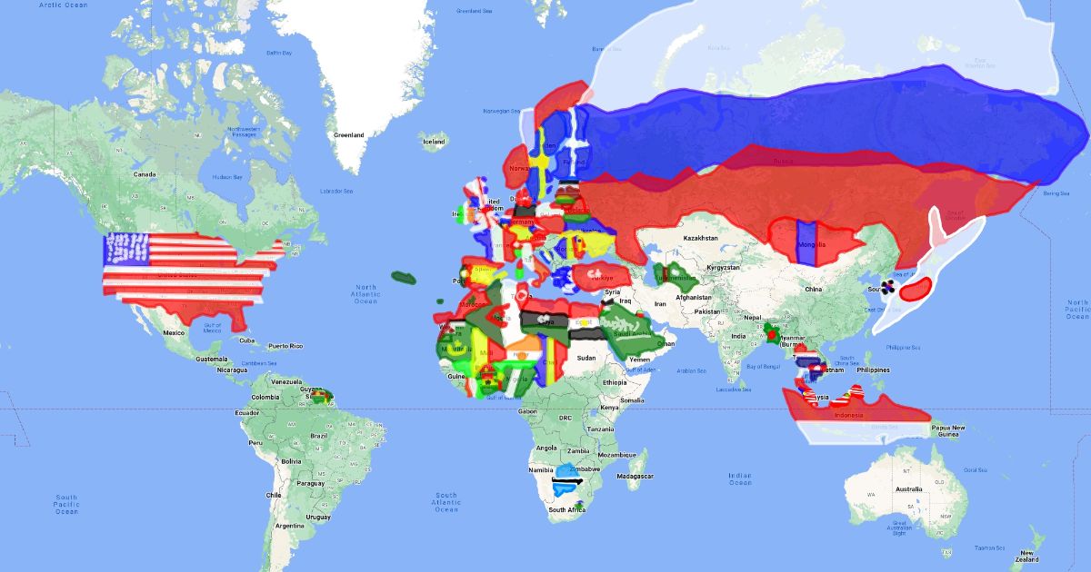 Flags of the world : Scribble Maps