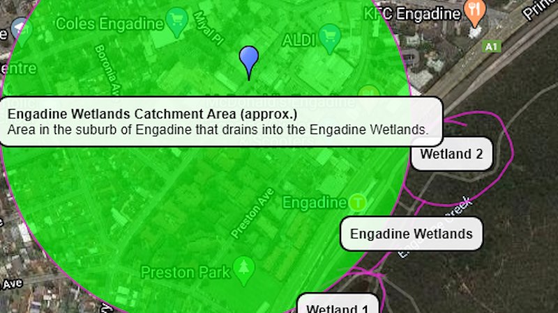 Engadine Wetlands Map : Scribble Maps