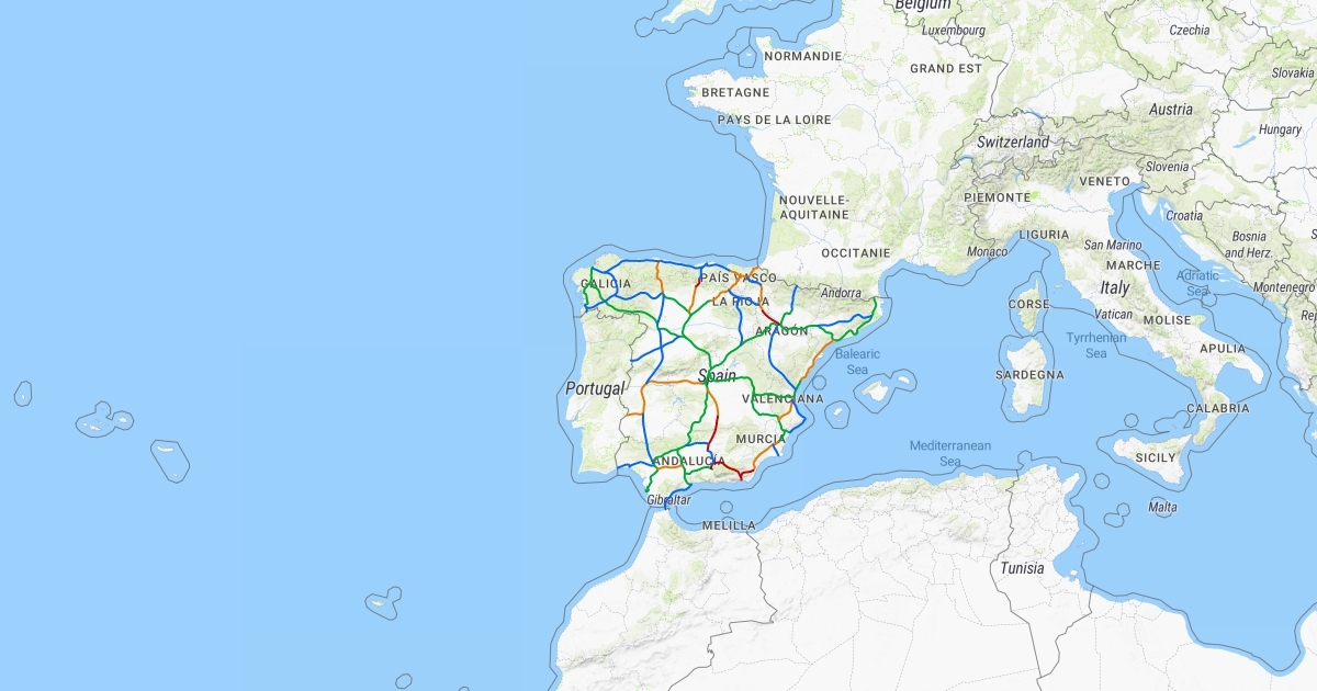 High Speed Rail : Scribble Maps