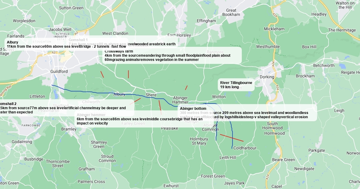 River Tillingbourne : Scribble Maps
