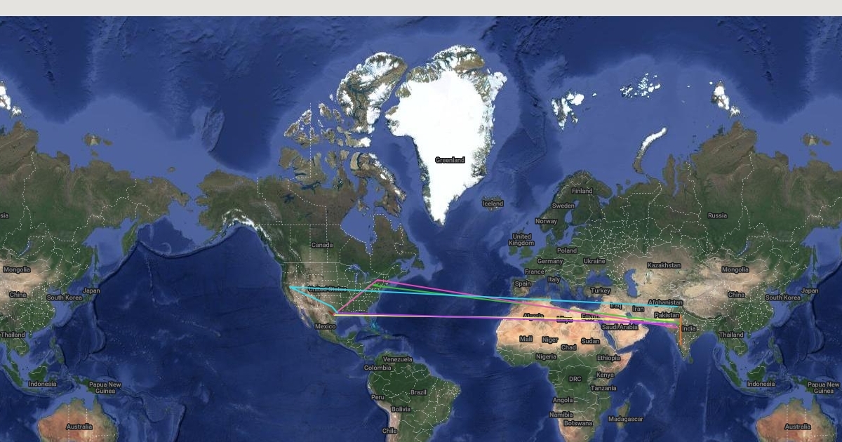 Migration map : Scribble Maps