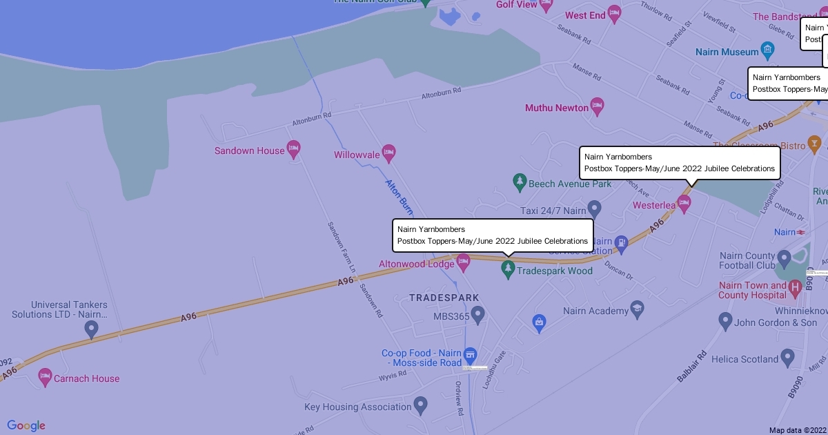 Postbox Topper Trail 2022 : Scribble Maps