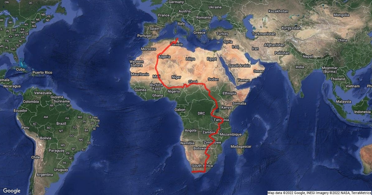 Africa Route : Scribble Maps