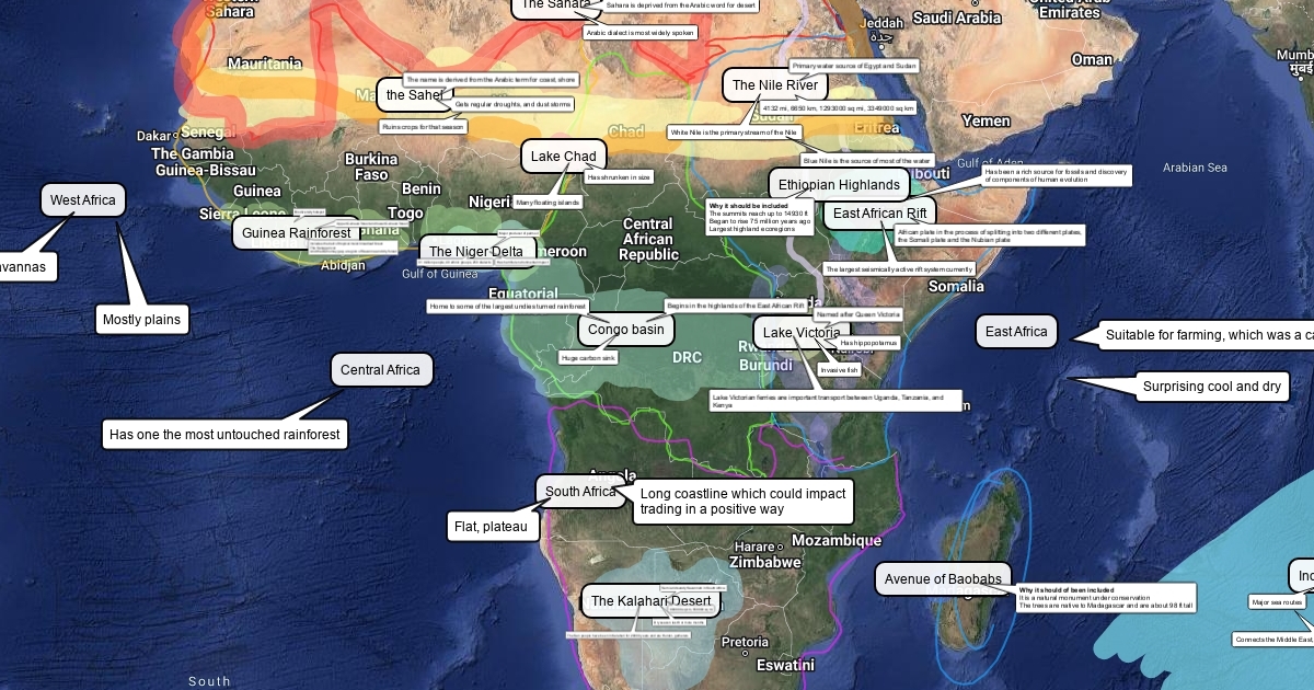 Africa Geography : Scribble Maps