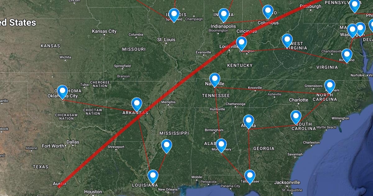 Trip Plan : Scribble Maps