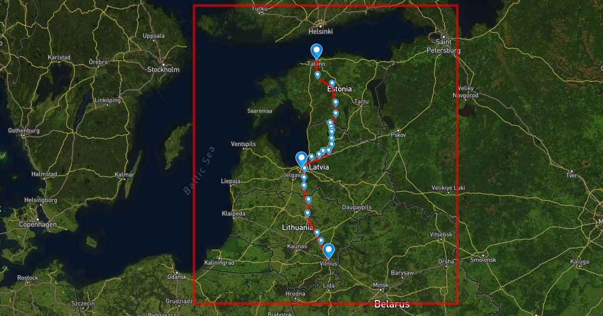 Baltic way : Scribble Maps