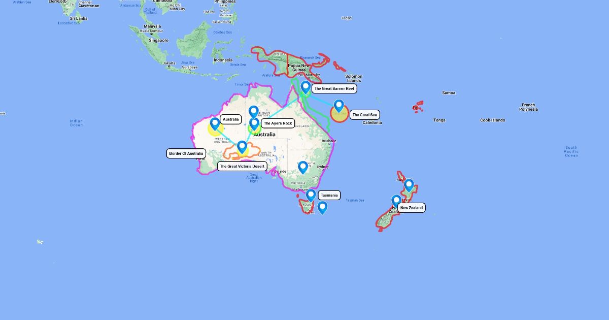 Super Map Of Australia : Scribble Maps