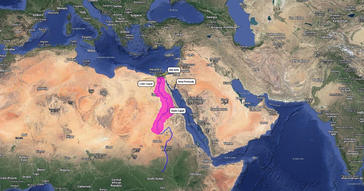 nile river valley : Scribble Maps