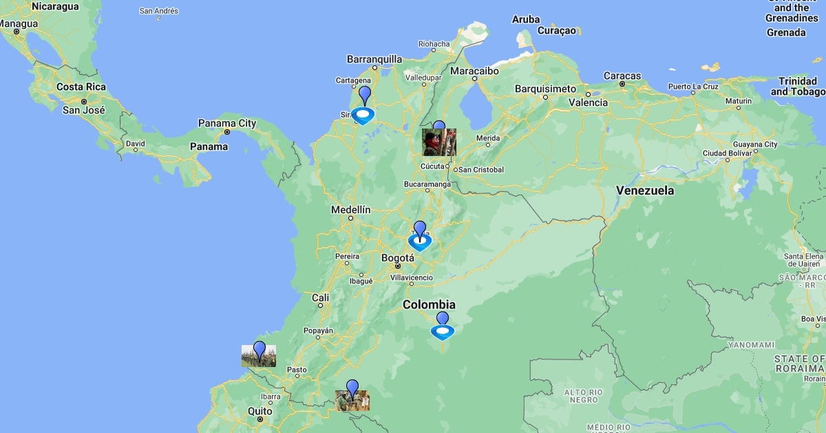 CONFLICTO ARMADO COLOMBIANO : Scribble Maps