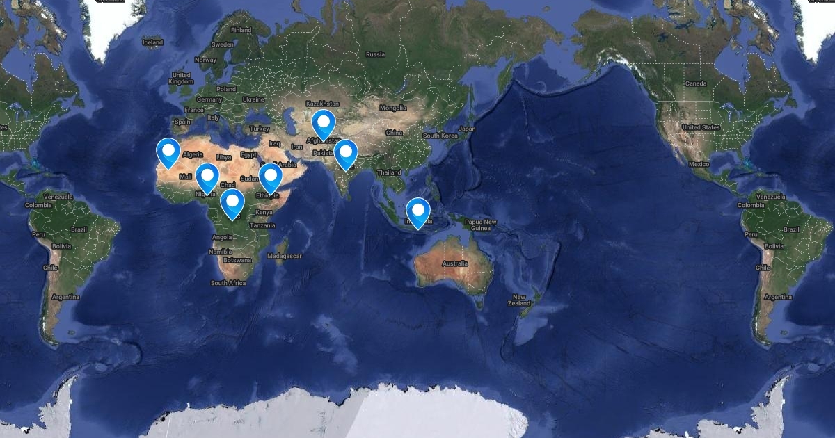 World Map of Issues affecting Women : Scribble Maps