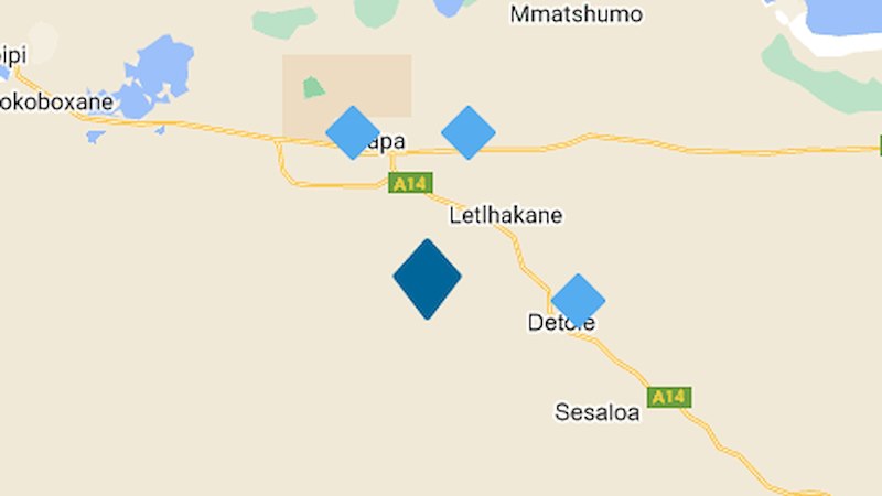 Orapa Kimberlite Cluster : Scribble Maps