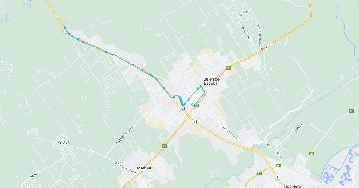 Recorrido Escobar : Scribble Maps