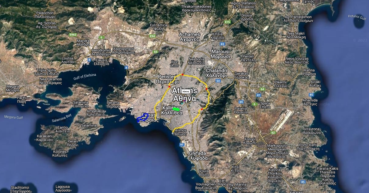 Map Of Athens : Scribble Maps