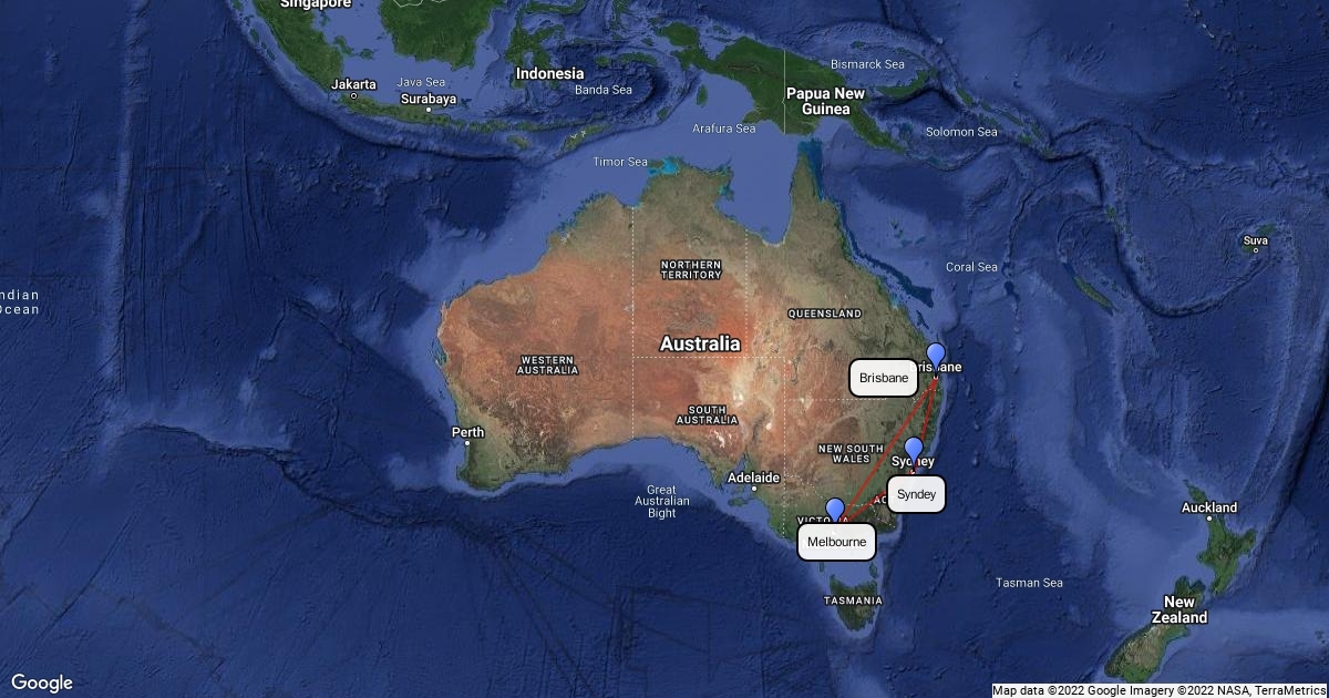Map of Australia : Scribble Maps