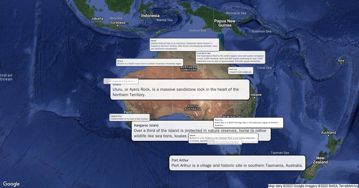 Australian Landmarks : Scribble Maps