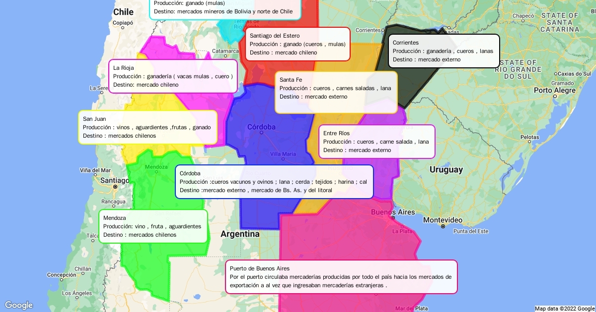 Mapa historia economia : Scribble Maps