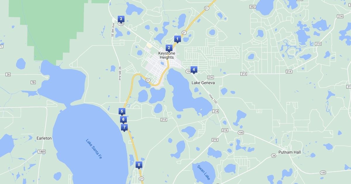 Lake Area Treasure Trail : Scribble Maps