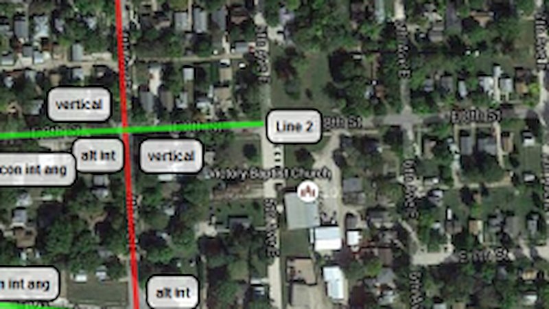 angles on map : Scribble Maps