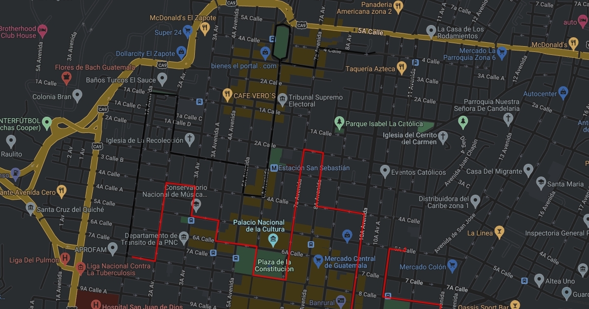 mapa merced : Scribble Maps