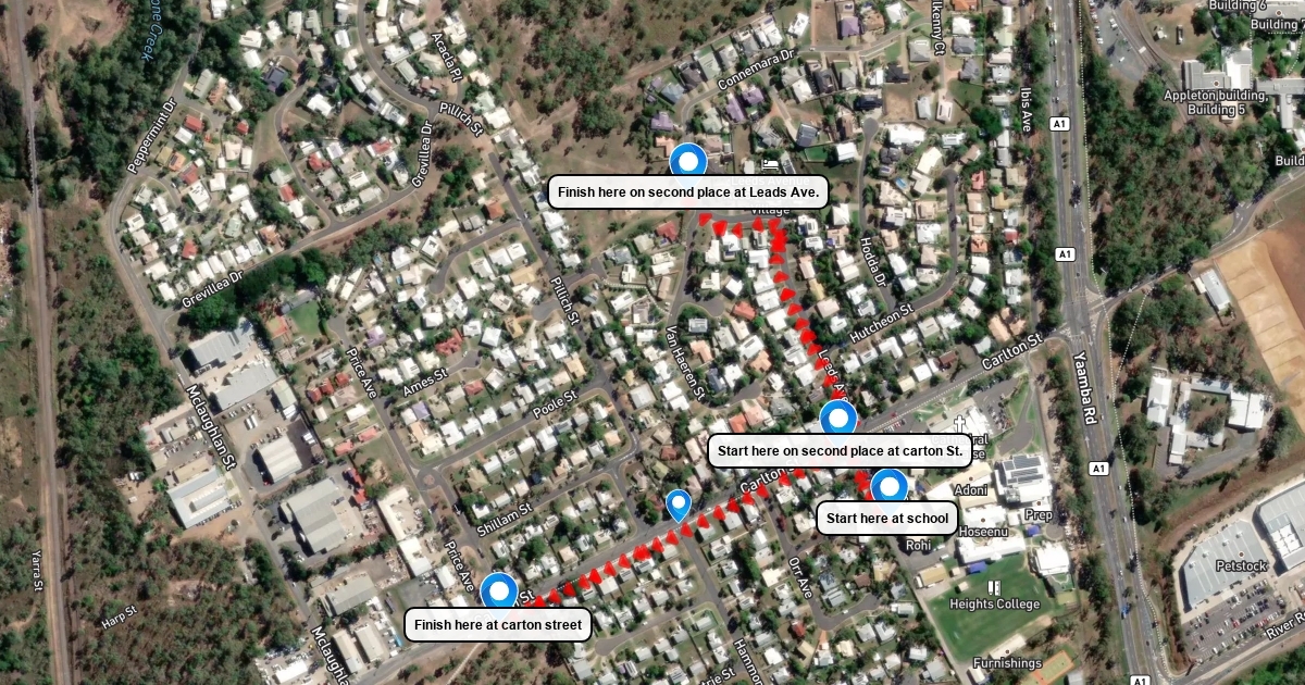 School walkability map : Scribble Maps