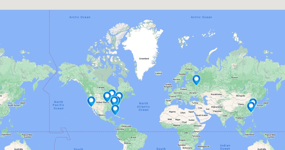 Top 10 Dancers : Scribble Maps