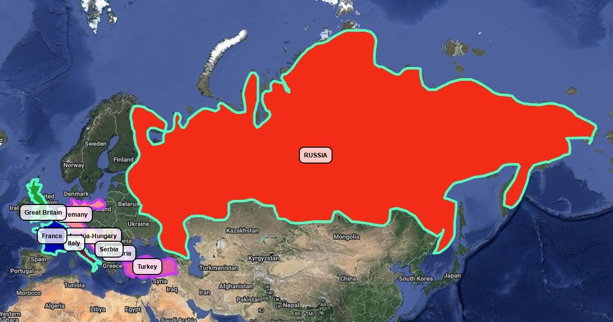 Europe 1914 Scribble Maps