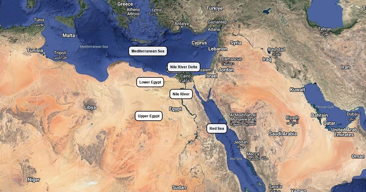 Map of Egypt : Scribble Maps