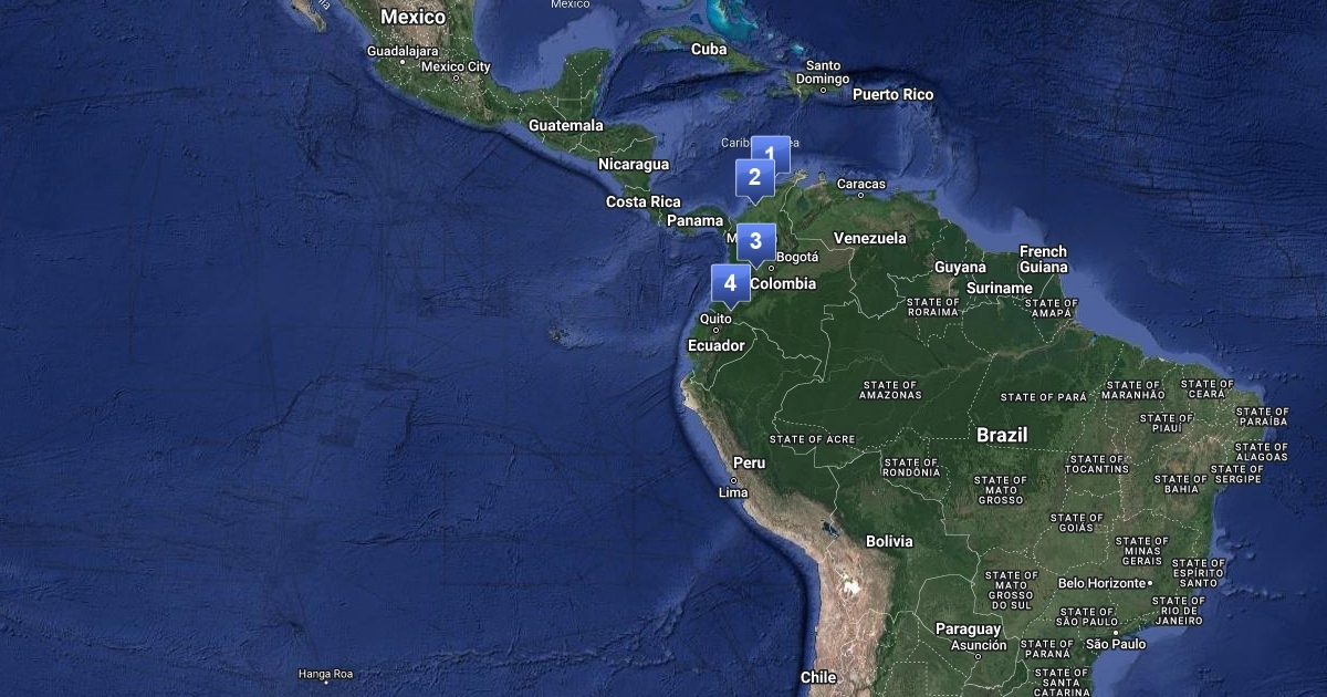 las maravillas de Colombia : Scribble Maps
