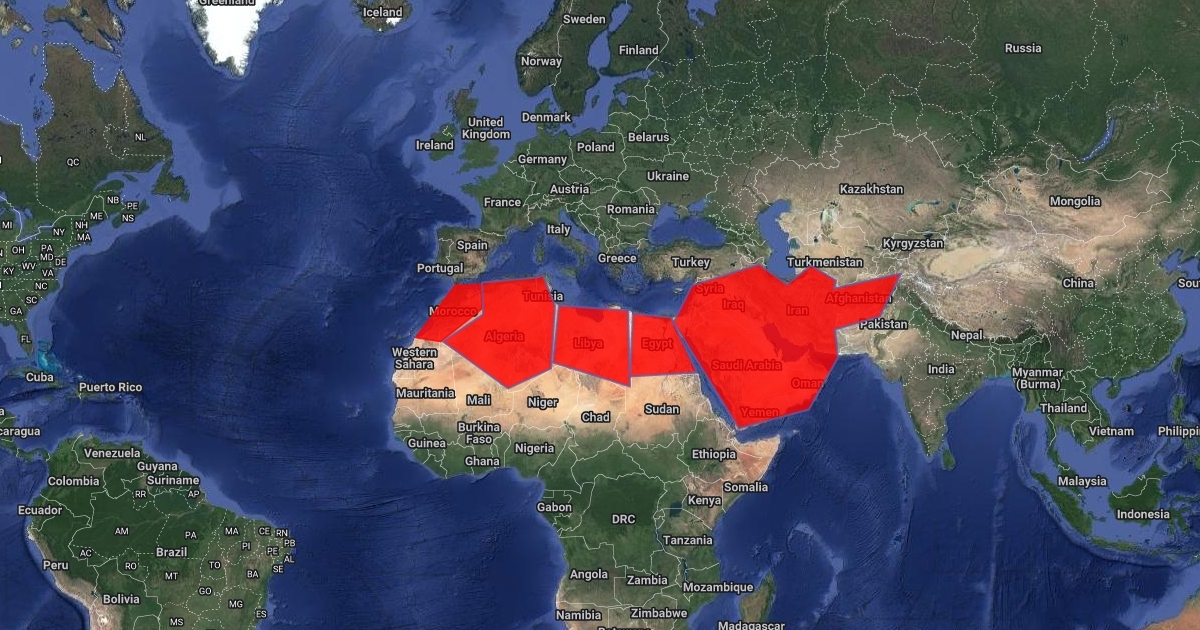 Gail's Map of the Middle East : Scribble Maps