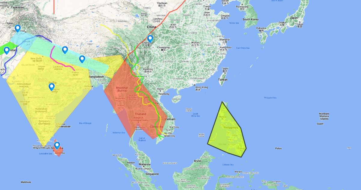 Southeast Asia Map : Scribble Maps