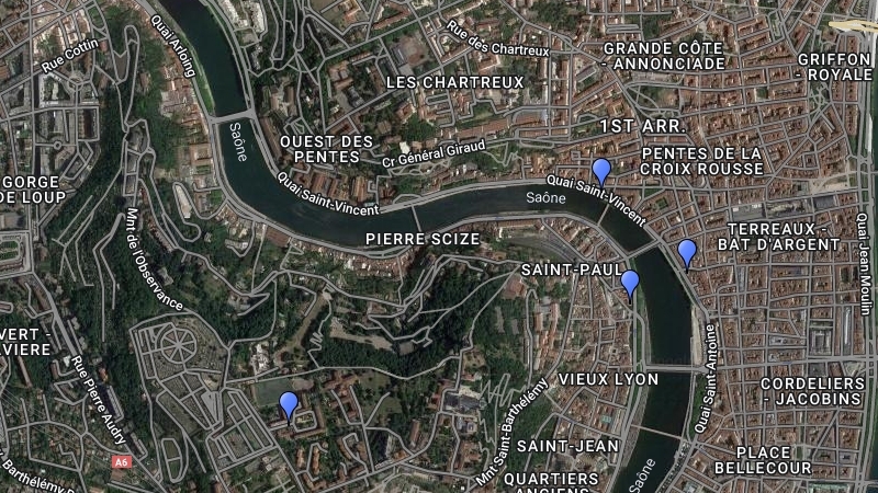 mur peints lyon : Scribble Maps