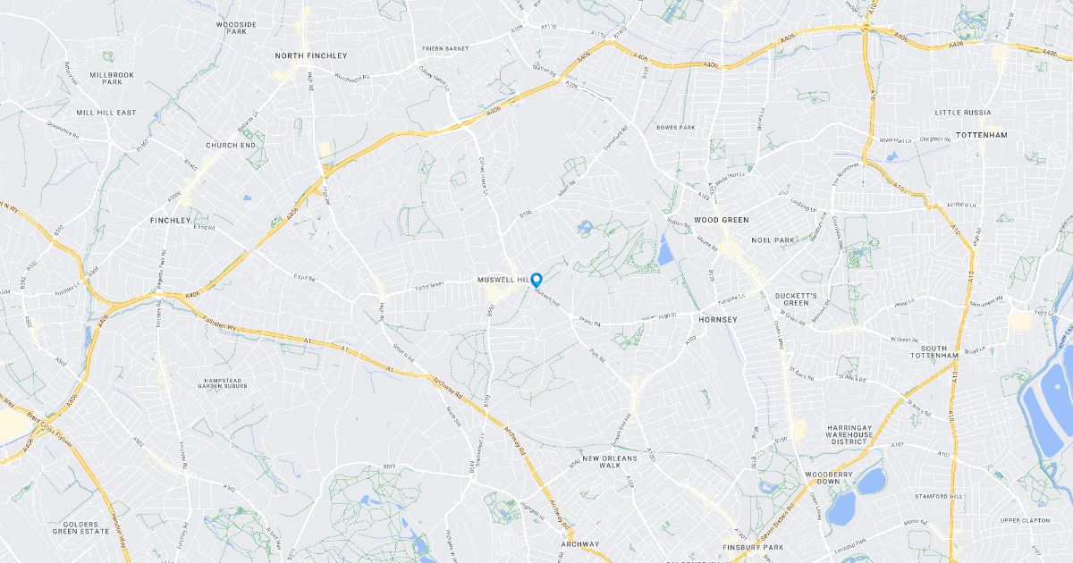 Map of Muswell Hill : Scribble Maps