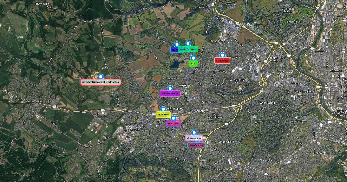 my map of places : Scribble Maps