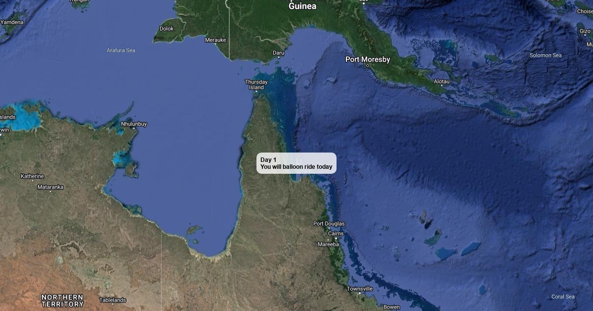 Race Around Queensland : Scribble Maps