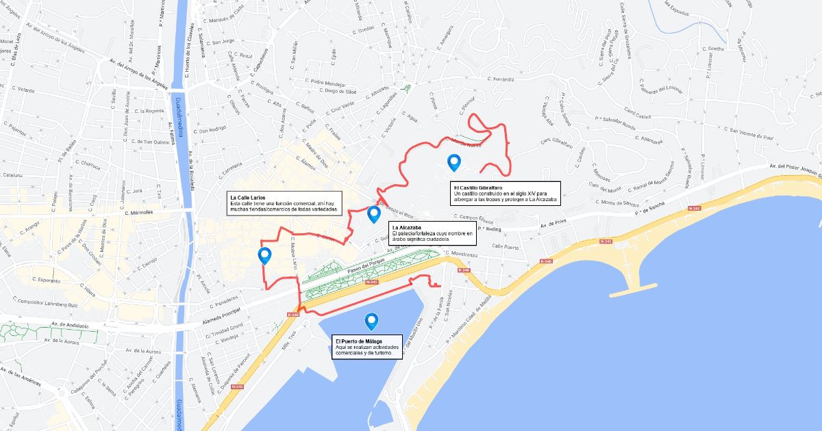 Trazado itinerario : Scribble Maps