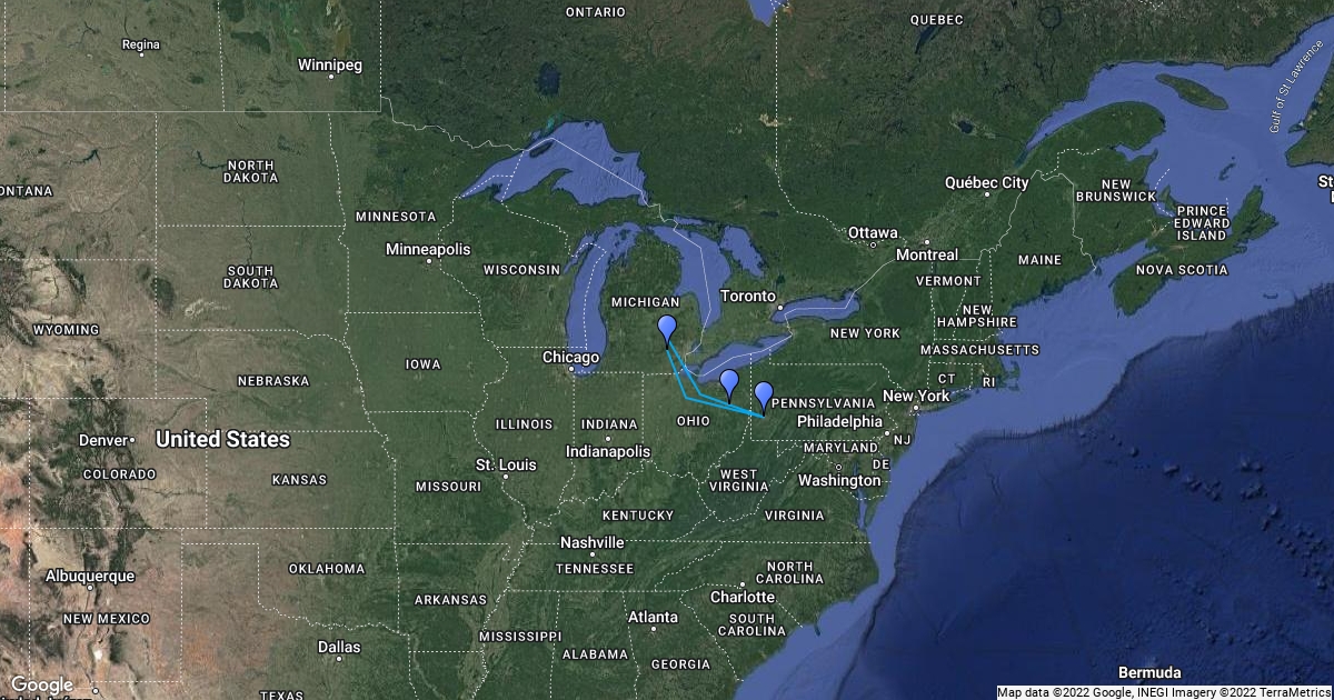 2022 bday trip : Scribble Maps