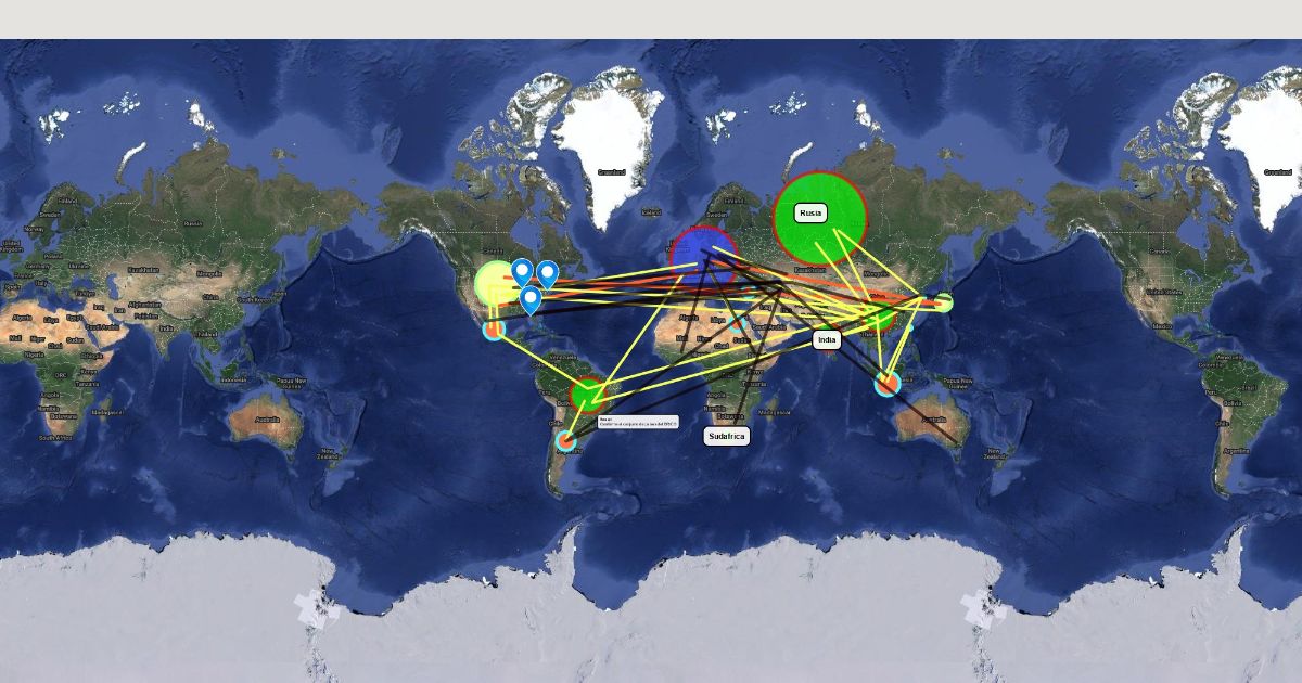 Mapa orden mundial : Scribble Maps